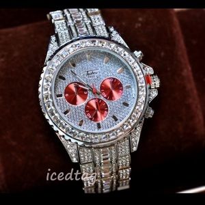 Accessories | Full Iced Out Red Face Stylish Heavy Hip Hop Watch | Poshmark